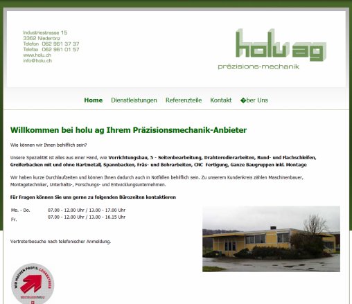 Holu AG - Uhr Niederönz 2025