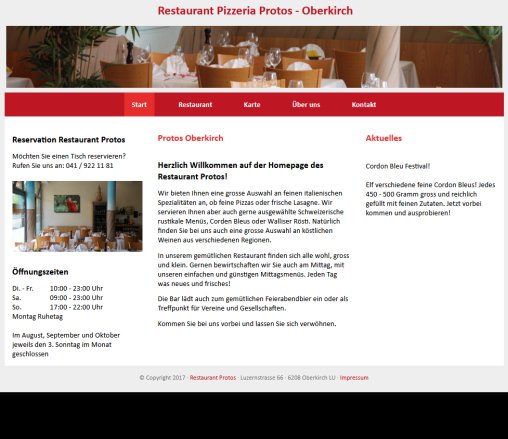 Protos Oberkirch - Restaurant Oberkirch LU 2025